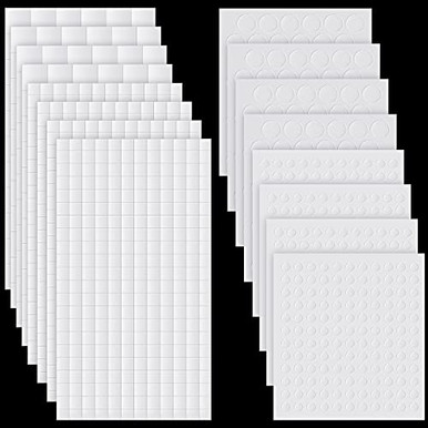 16 Sheets Adhesive Foam Dots Kits Dual-Adhesive Foam Mount Including 8 ...