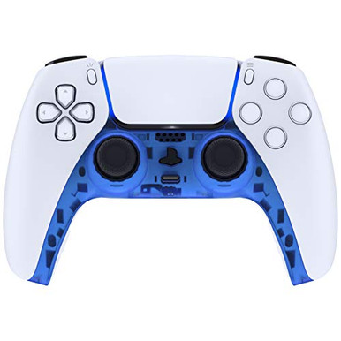 eXtremeRate Clear Blue Decorative Trim Shell for DualSense 5 Controller ...