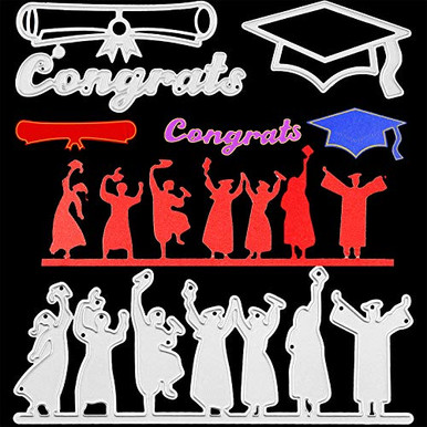 2 Pieces Graduates 2021 Die Cuts Graduation Theme Die Graduation ...