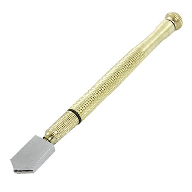 uxcell Glass Cutter 10mm-20mm Pencil Style Oil Feed Carbide Tip Golden ...