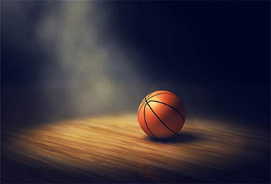 YEELE 5x3ft Lonely Basketball on Floor Backdrop Basketball Boy Birthday ...
