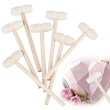 30Pcs Mini Wooden Hammers Small Solid Natural Wood Hammers for ...