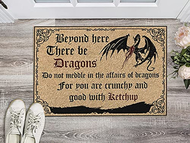 Yard Sign Beyond Here There Be Dragons Do Not Meddle in The Affairs of ...