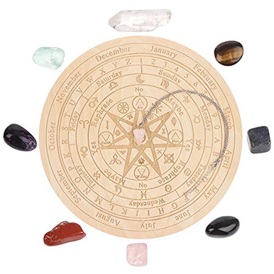 OBANGONG Pendulum Board for Divination Metaphysical Message Board Star ...