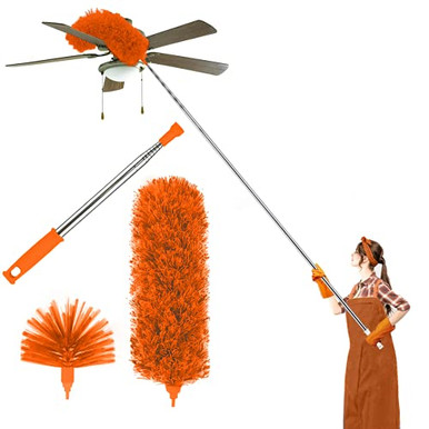 Feather Duster and Domed Cobweb Duster Dusters for Cleaning Tools with ...