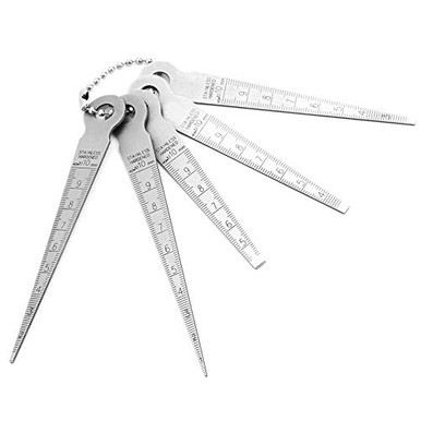 1Set Hole Size Gauge 1-10mm Feeler Gauge Hole Inspection ToolWeld ...