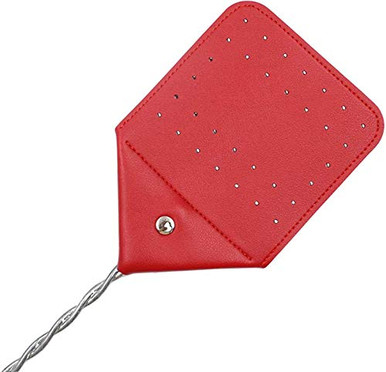 NextClimb Fly Swatters Heavy Duty 21" - Scarlet Red Leather Fly Swatter ...