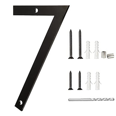 OldTurtledove 5-Inch House Numbers For OutsideBlack Mirror Stainless ...