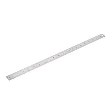 uxcell Straight Ruler 500mm 20 Inch Metric Stainless Steel Measuring ...