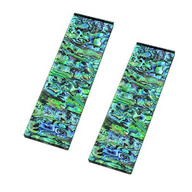 YoJiSa 2pcs Natural Colorful Abalone Shell Knife Handle Scales Slabs ...
