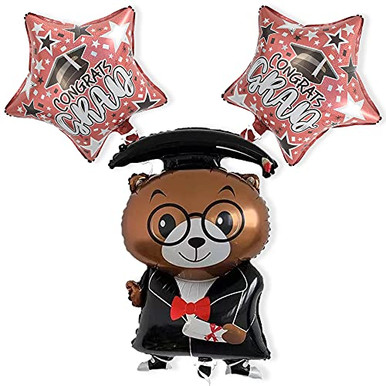 Big 36 Inch Graduation Bear Balloons - Congrats Grad Balloons ...