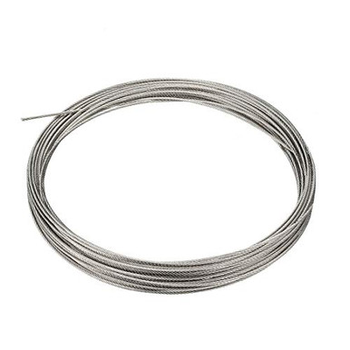 uxcell Stainless Steel Wire Rope Cable 1mm 0.04 inch Dia 32.8ft 10m ...