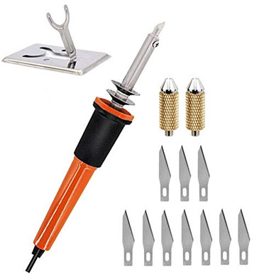 Electric Hot Knife Cutter Tool Heat Cutter with 10 Blades Accessories ...