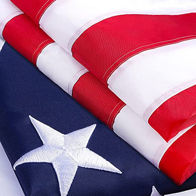 Homissor American flag 3x5 FT Outdoor with Stitch Embroidered Stars ...