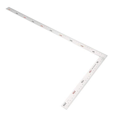 Metal Square Ruler 90 Degree Framing Square Ruler L-Shaped Right Angle ...