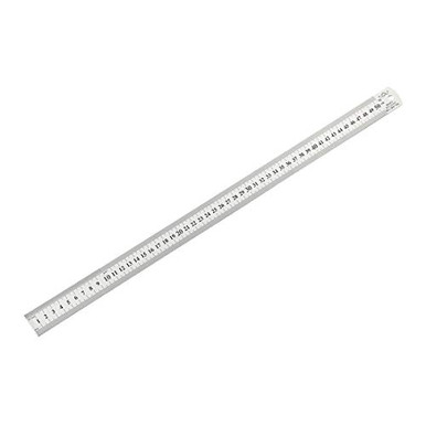 uxcell Straight Ruler 500mm 20 Inch Metric Stainless Steel Metal Slide ...