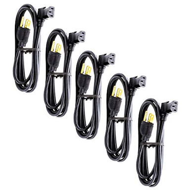 UL Approved 6 Feet Universal Computer Monitor Power Cord C13 Power ...