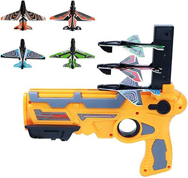 ANLEM Catapult Plane Toy Airplane Outdoor Toys for Kids One-Click ...