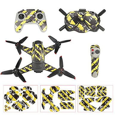RCstyel DJI FPV Drones Stickers Set Waterproof Stickers Kit Decal Skin ...