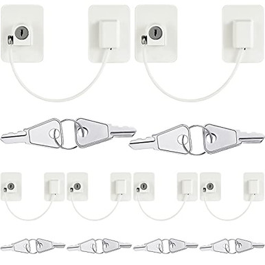 6 Pieces Refrigerator Lock Window Lock Child Protection Safety Lock ...