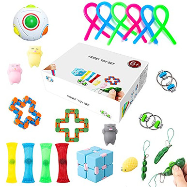 LETSCOL Fidget Toy Set 22 Pack Fidget Pack Relieve Stress and Anxiety ...