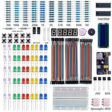 Upgraded Electronics Fun Kit Ultimate Starter Coding Kit Power Supply ...