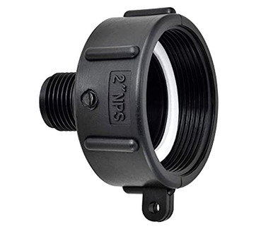 275 330 G IBC Tote Adapter - Drain Adapter 2" FINE Thrd 2 NPTx Male G ...