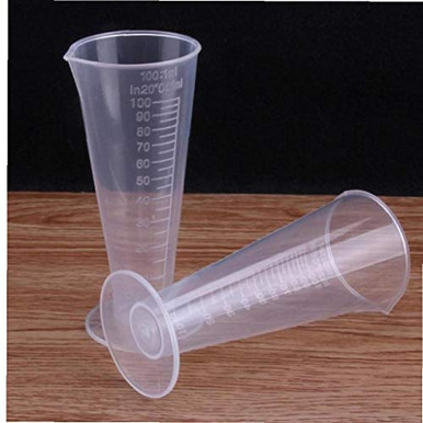 Transparent Measuring Cups Cone Lab Liquid Scale Container Kitchen ...