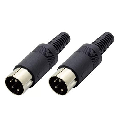 10pcs 4 Pin DIN Male Plug Cable Connector with Plastic Handle DIN Male ...