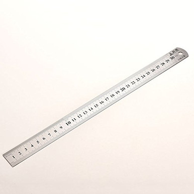 Stainless Steel Metal Ruler Metric Rule Precision Double Sided ...