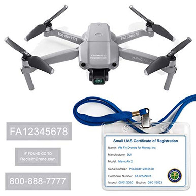 Mavic Air 2 - DJI - FAA Drone Labels -3 Sets of 3- plus FAA UAS ...