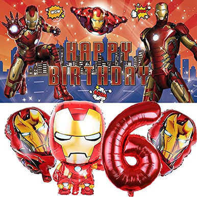 Iron Man 6th Party Supplies | 6 | Sixth | Marvel | Decorations | Theme ...