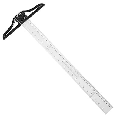 23.6 inch T Square Acrylic Graduated in Inch Plastic Transparent T ...