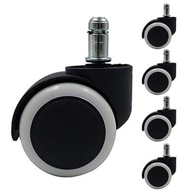 Office Chair Wheels 2 Inch -11mm- stem Diameter Floor Rubber Chair ...