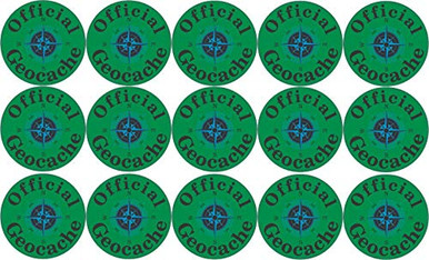 StickerTalk Official Geocache Vinyl Stickers 1 inch by 1 inch ...