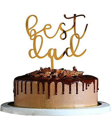 YUINYO Happy Birthday Cake Topper For DAD party Cake Topper for DADA ...