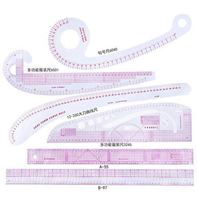 Ladaidra 6pcs Sewing French Curve Ruler Measure Dressmaking Tailor ...