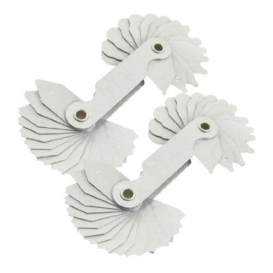 uxcell Radius Gauge Set R1-6.5mm 16 Pairs of Leaves Radius Fillet Gauge ...