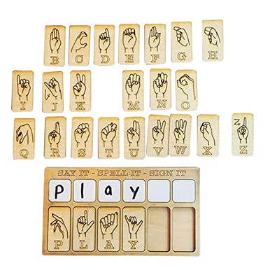 Sign Language Puzzle Desktop Alphabet Puzzle Children Enlightenment ...