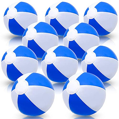 ArtCreativity 16 Inch Blue and White Beach Balls for Kids Pack of 12 ...
