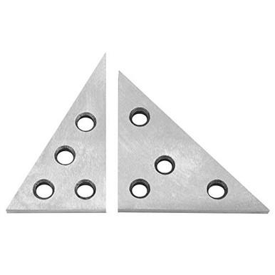 2PCs Angle Block Set 30-60-90 and 45-45-90 Degree 20 Seconds Precision ...