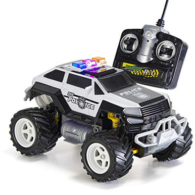 Prextex Remote Control Monster Police Truck Radio Control Police Car ...