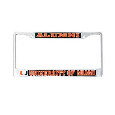 Desert Cactus University of Miami Alumni Metal License Plate Frame for ...