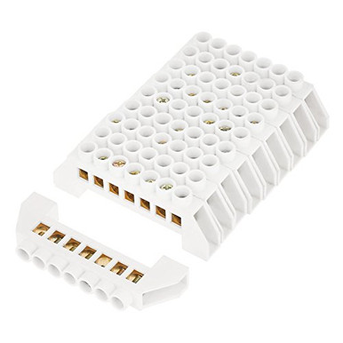 Terminal Block Connectors 10Pcs 5-Hole Electrical Distribution Cabinet ...