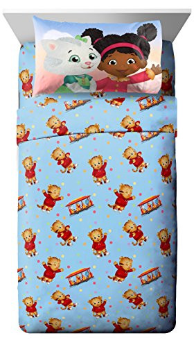 PBS Kids Daniel Tiger 'Treehouse Pals' 3 Piece Twin Sheet Set ...