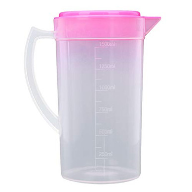YiZYiF Plastic Pitcher Jug with Lid and Pouring Spout Large Capacity ...
