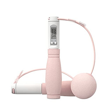 APLUGTEK Jump Rope with Counter Adjustable Digital Cordless Jump Rope ...