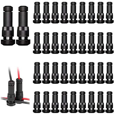 HYEFOMW Low Voltage Light Connectors Waterproof Fastlock Landscape ...