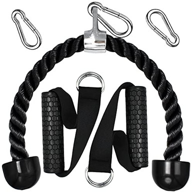 Heavy Duty Tricep Pull Down Rope Triceps Pull-Down Rope with Safety ...