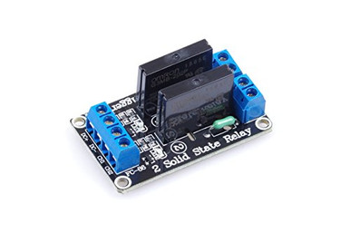KNACRO 24V 2A 2 Channel Solid State Relay Module High Level Trigger ...